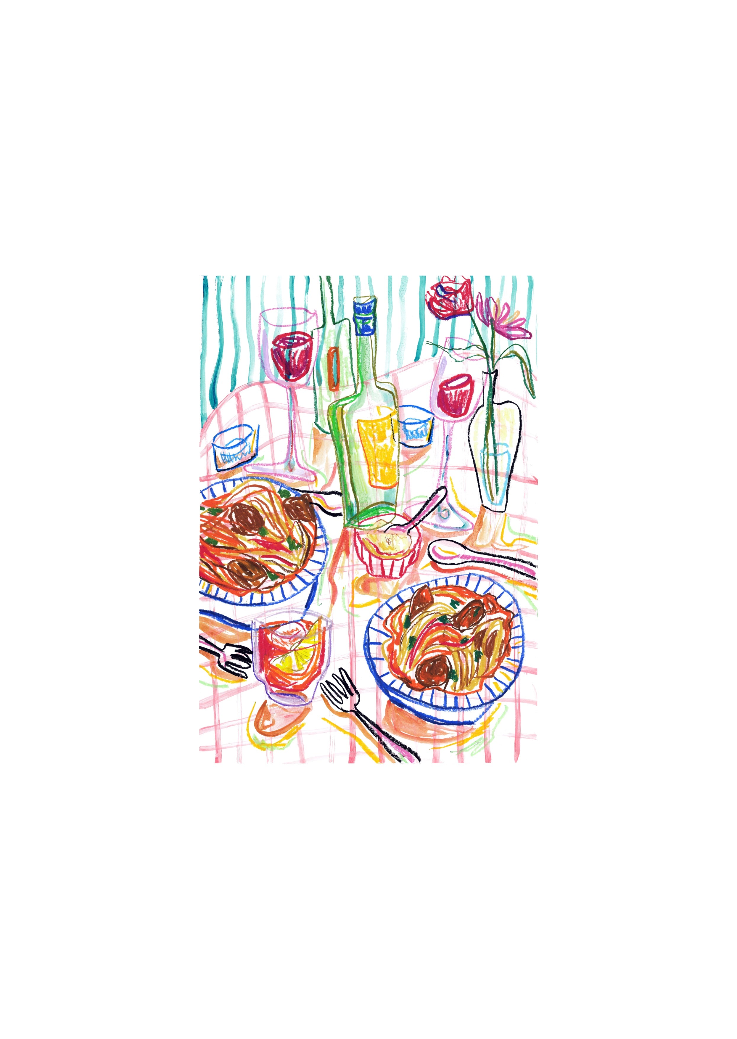 Italian Feast print – Becky Boden Paints