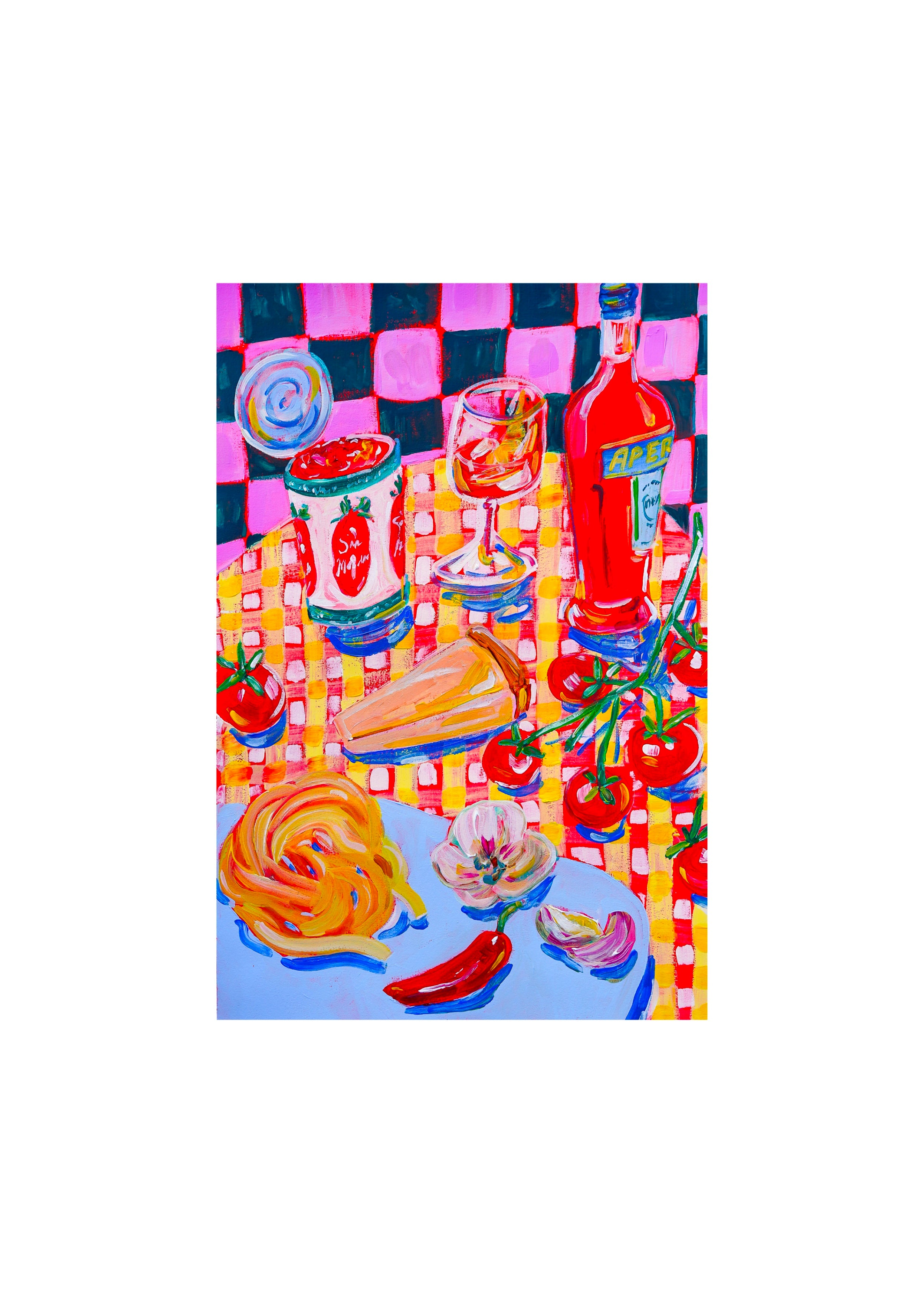 Pasta At Home print – Becky Boden Paints